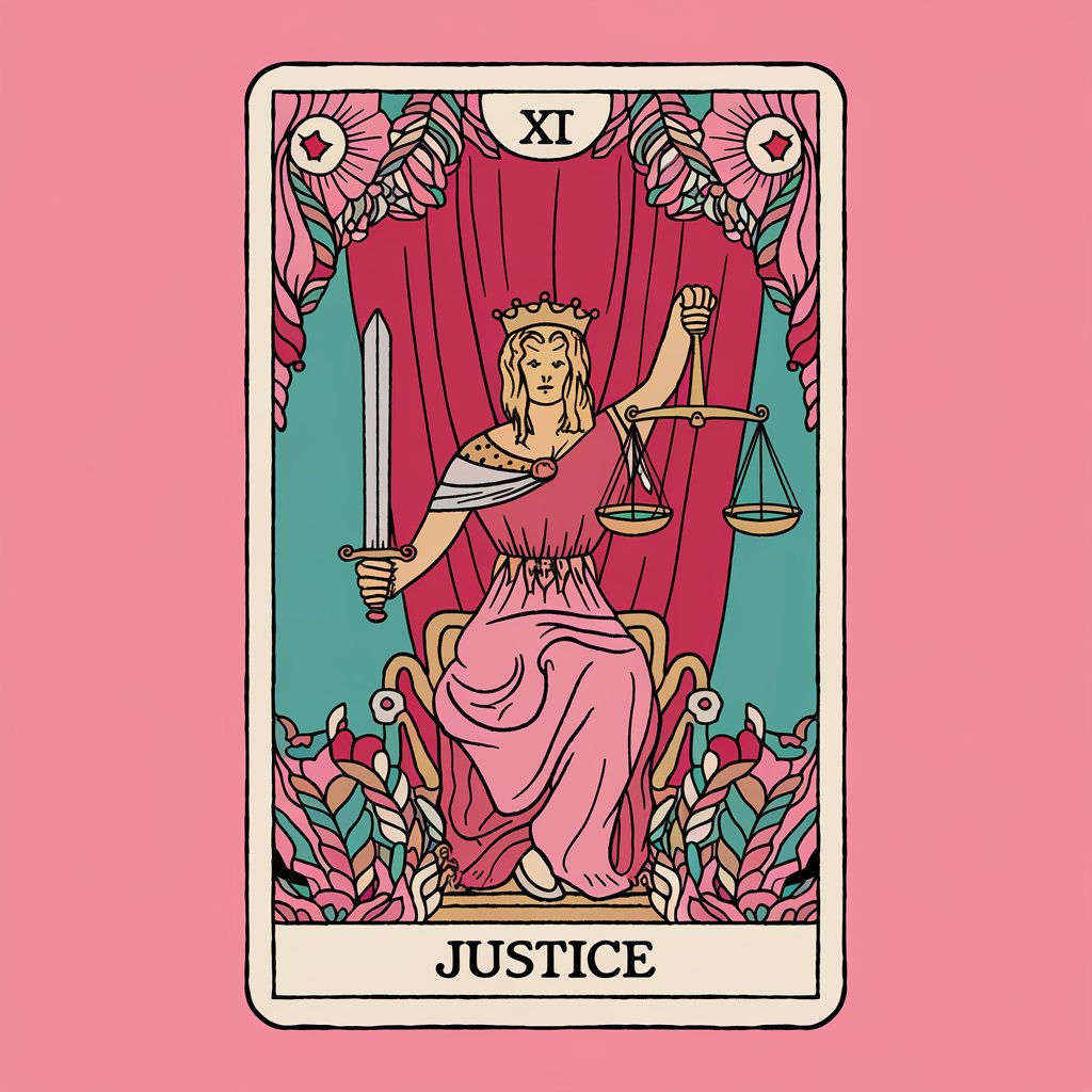 Justice - Pastel Path - Dimensional Tarot